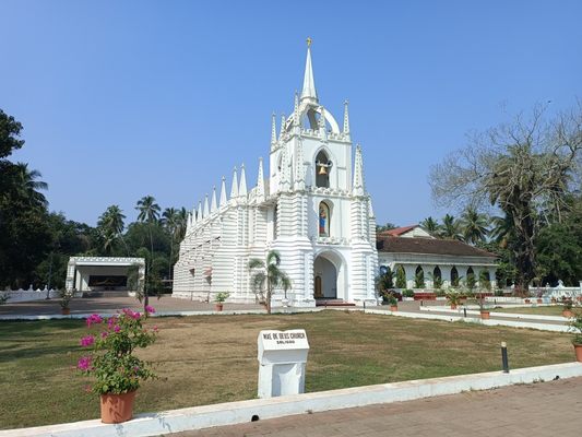 Mae De Deus Church in Saligao
