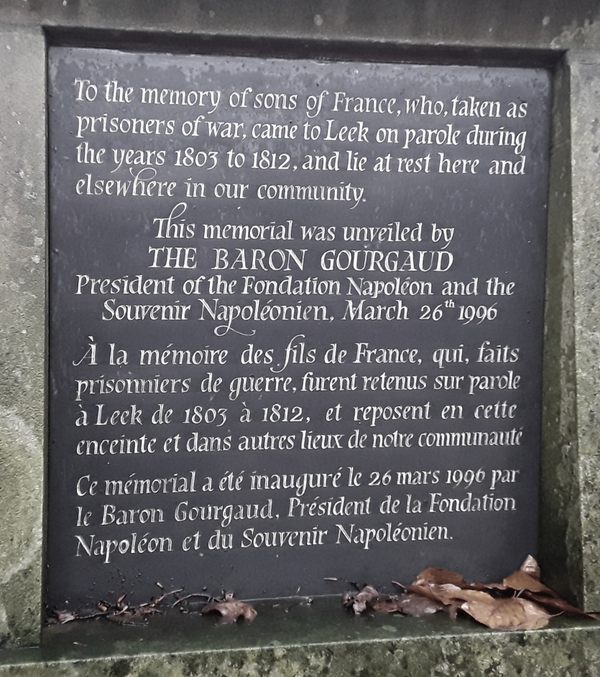 The French Prisoners' Memorial in Leek