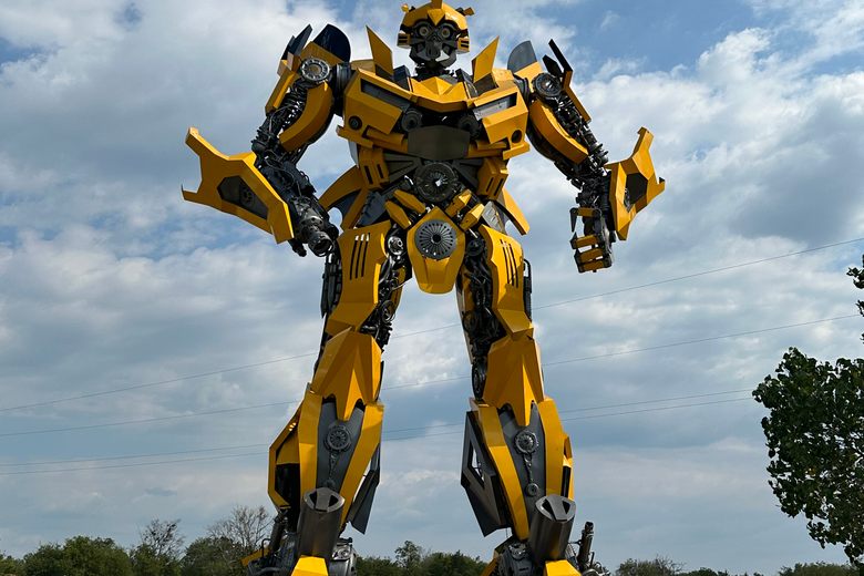 Transformers bumblebee statue store