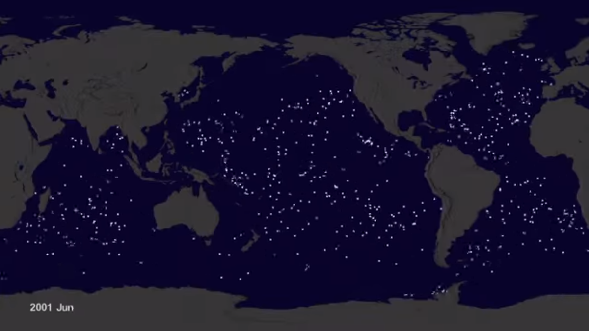 Watch Buoys Dance With the Flow in This Ocean Current Visualization