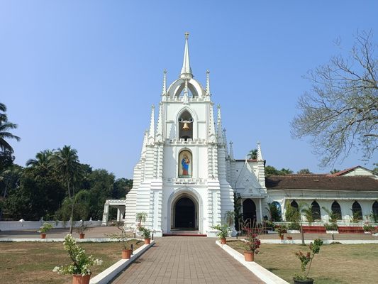 Mae De Deus Church in Saligao